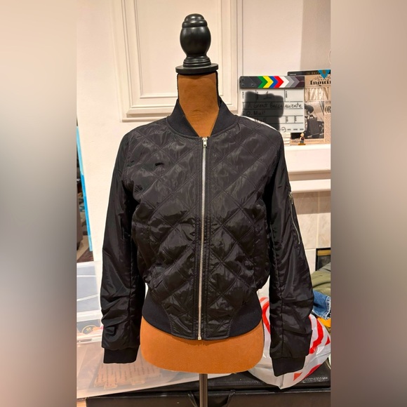 BE COOL | Jackets & Coats | Be Cool Black Bomber Jacket | Poshmark
